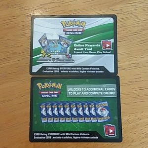 Other | 2 Pack Of Online Pokemon Cards | Poshmark